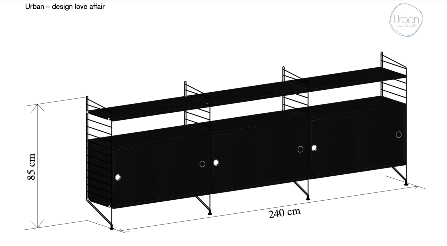 String Sideboard/1- String System – Urban Design Love Affair