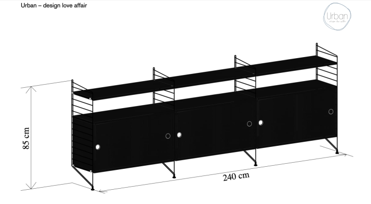 String Sideboard/1- String System – Urban Design Love Affair